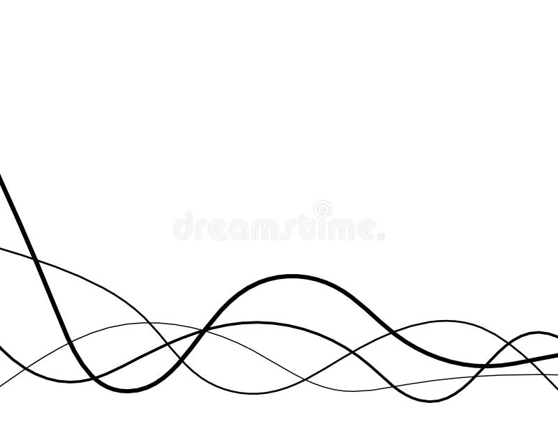 Abstract Continuous Lines Drawing on White Stock Vector - Illustration ...