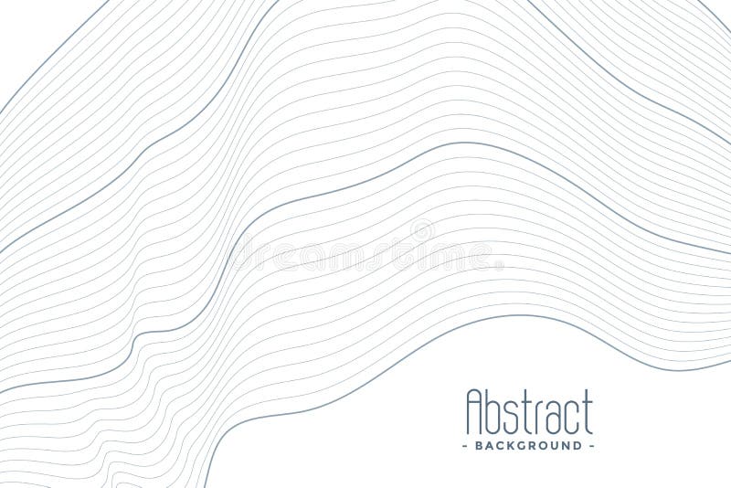 Abstract Contour Lines White Background Stock Vector - Illustration of ...