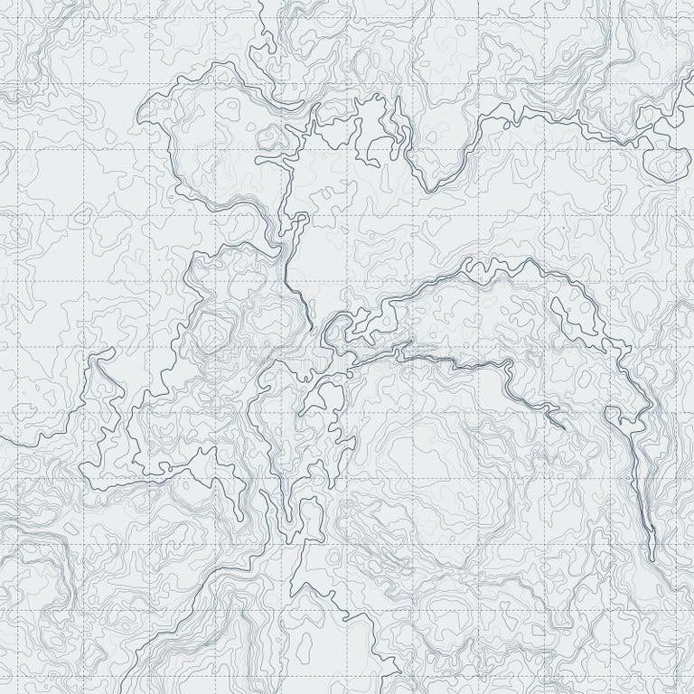 Abstract Contour Map with Different Relief. Topographic Vector ...