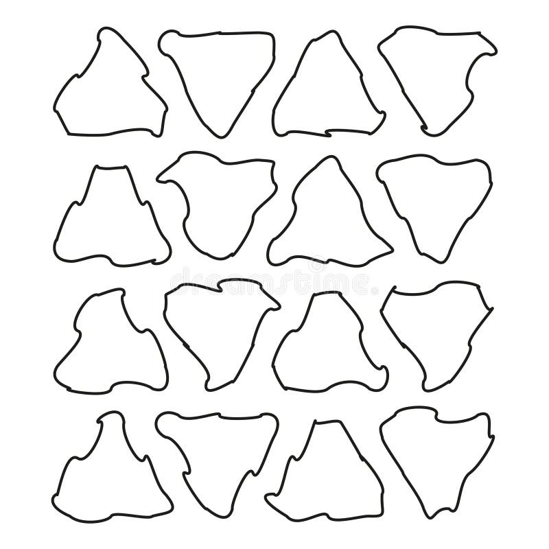 Random Outline Fluid Shapes Stock Illustrations – 287 Random Outline ...