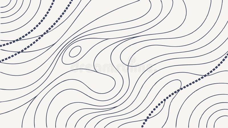 Abstract Contour Topography Lines, Vector Design Generative AI Stock ...