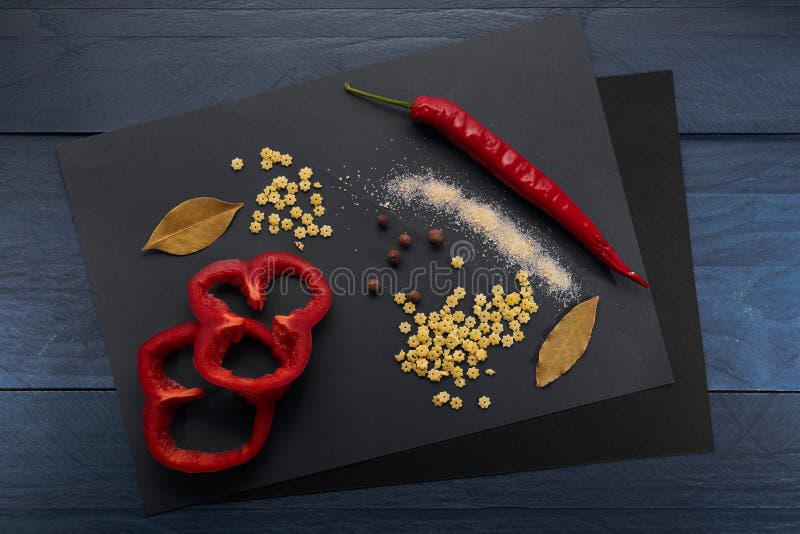 Abstract Cooking Pepper, Spices Stock Photo - Image of delicious ...