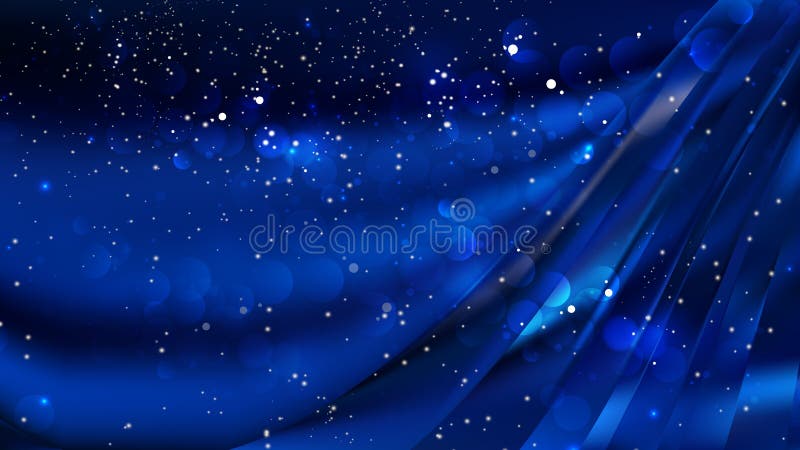 Abstract Cool Blue Blur Lights Background Vector Stock Illustration ...
