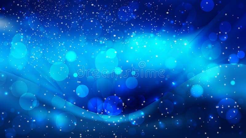 Abstract Cool Blue Blurred Lights Background Image Stock Vector ...