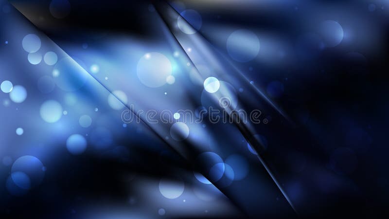 Abstract Cool Blue Bokeh Lights Background Vector Stock Vector ...
