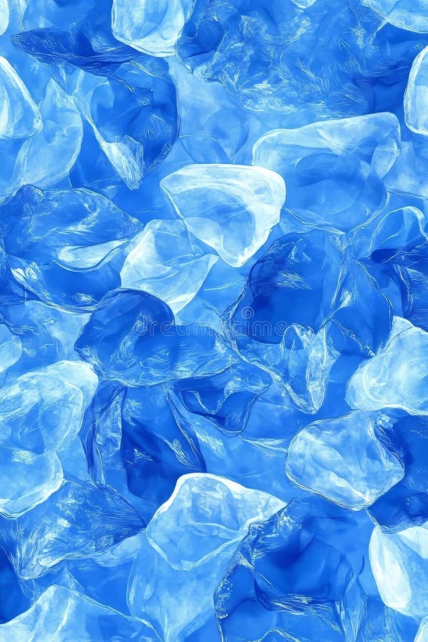 Abstract Cool Blue Crystal, Ice, or Glass Texture Background ...