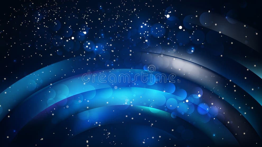 Abstract Cool Blue Lights Background Vector Stock Vector - Illustration ...