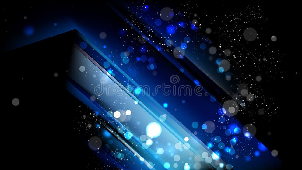 Abstract Cool Blue Lights Background Vector Stock Vector - Illustration ...