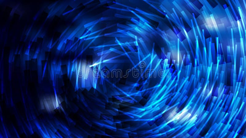 Abstract Cool Blue Random Circular Striped Lines Background Vector Art ...