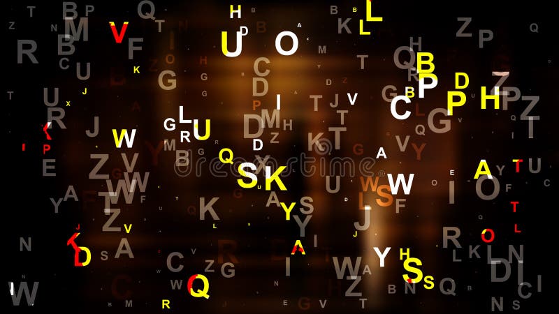 Abstract Cool Brown Letters Background Vector Illustration Stock Vector ...