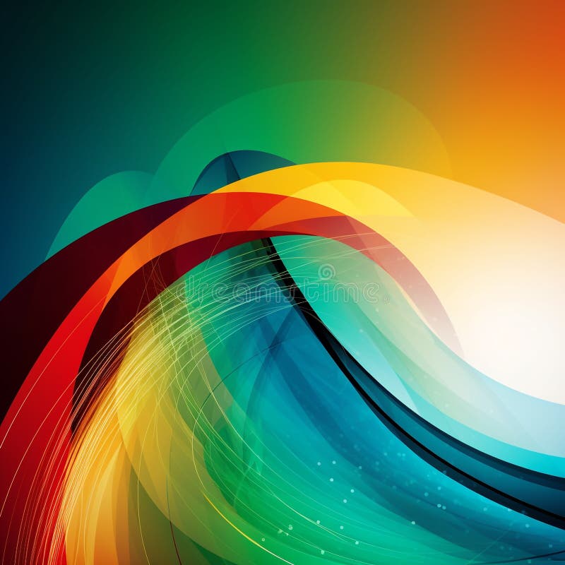 Abstract Cool Curves Trendy Background Stock Illustration ...