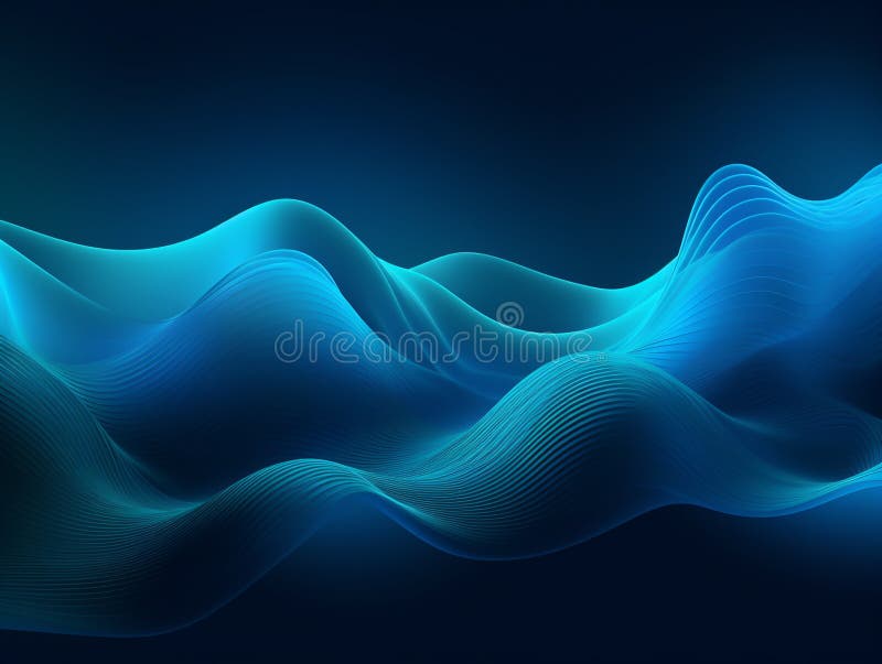 Abstract Cool Clue Curves Trendy Background Stock Illustration ...