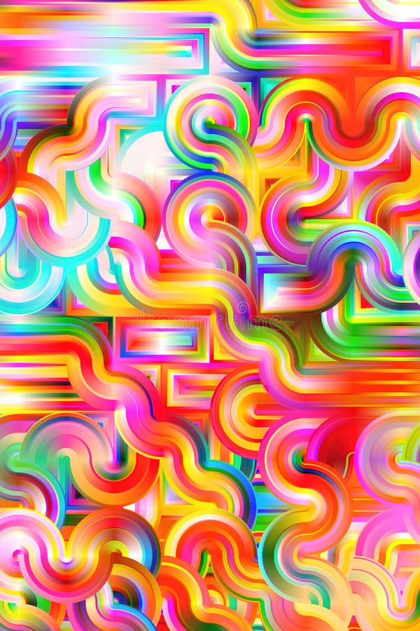 Abstract Cool Generative Pattern Background Stock Illustration ...