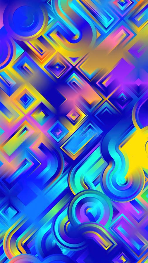Abstract Cool Generative Pattern Background Stock Illustration ...