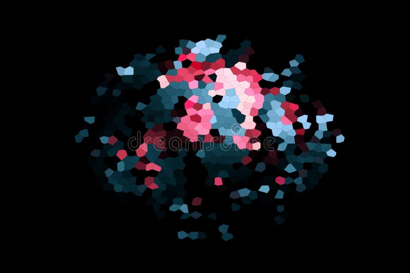 Abstract Cool Glowing Particles at Centre Mosaic Tiles Material Texture ...