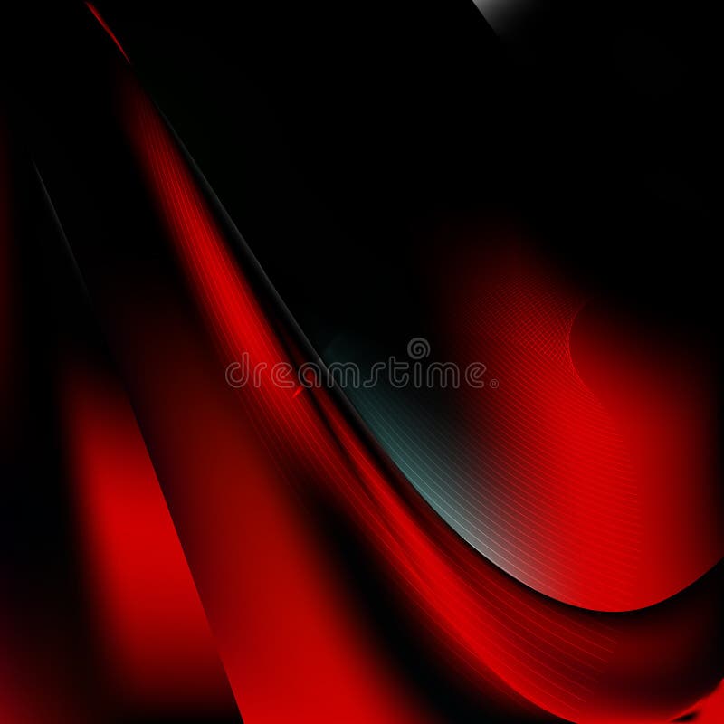 Abstract Cool Red Wavy Lines Background Stock Vector - Illustration of ...