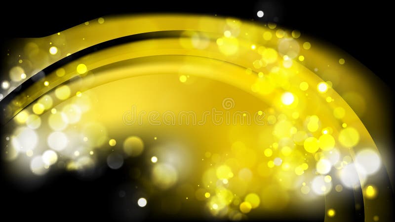 Abstract Cool Yellow Blur Lights Background Image Stock Vector ...