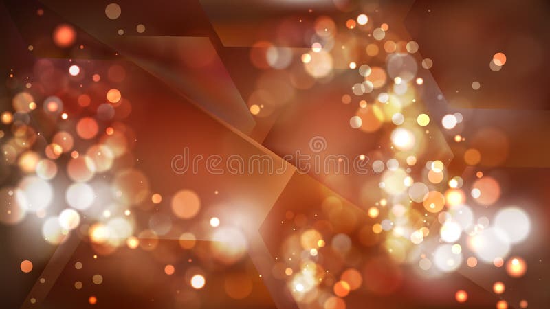 Abstract Copper Color Bokeh Lights Background Design Stock Vector ...