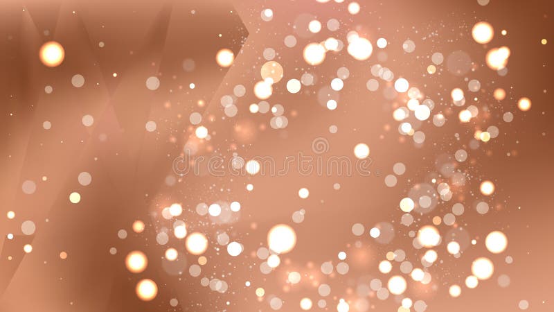 Abstract Copper Color Bokeh Background Design Stock Vector ...