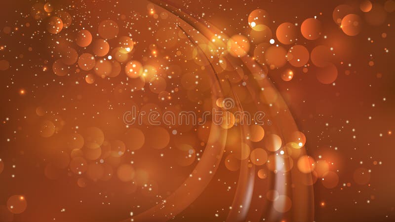 Abstract Copper Color Bokeh Lights Background Design Stock Vector ...