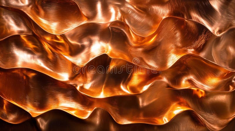 Abstract Copper Metallic Texture Background Stock Illustration ...