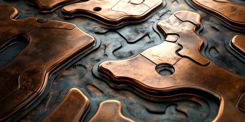 Abstract Copper Texture Oxidized Metal Background Stock Illustration ...