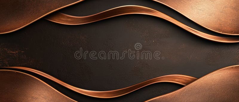 Abstract Copper Wave Background Stock Illustration - Illustration of ...
