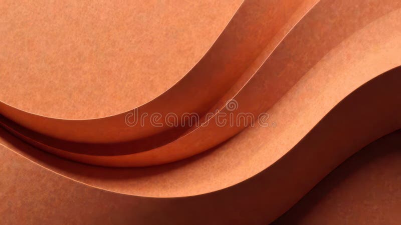 Abstract Copper Wave Pattern with Smooth Curves and Texture, Mocha ...