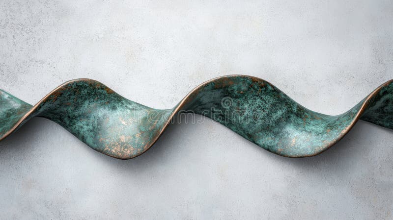 Abstract Copper Waves on Gray Background Stock Illustration ...