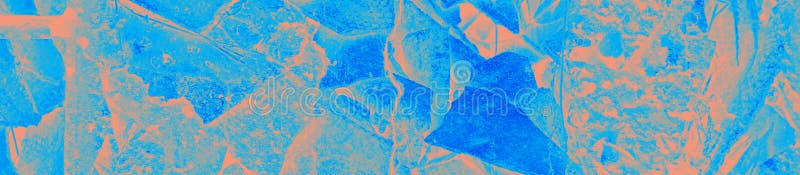 Abstract Coral and Blue Color Texture Background with Copy Space for ...