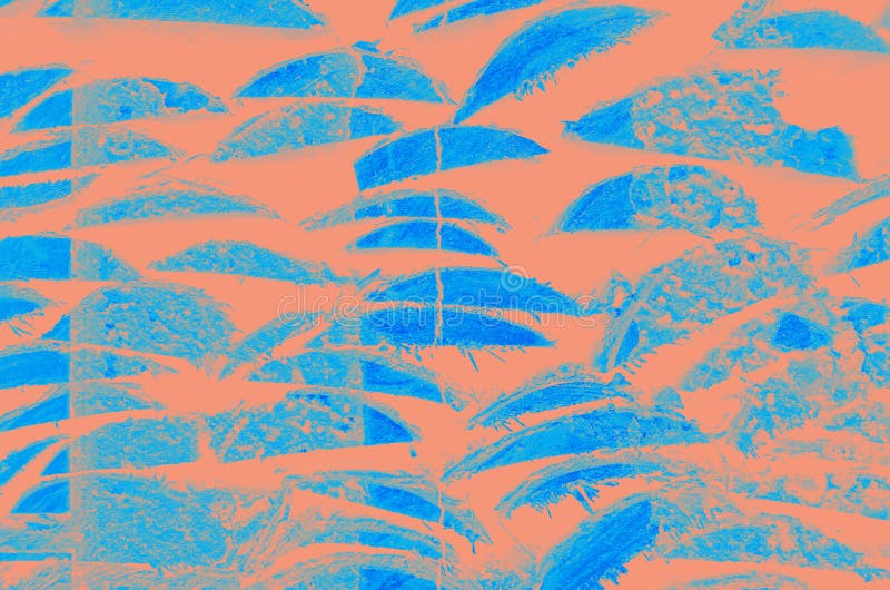 Abstract Coral and Blue Color Texture Background with Copy Space for ...