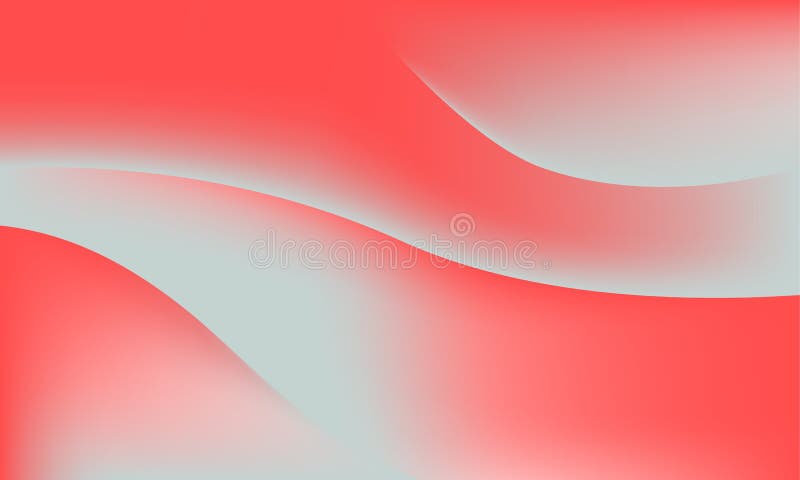 Abstract Coral Color Soft Gradient Waves Background Stock Vector ...