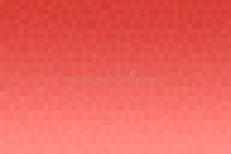 Abstract Coral Gradient Background. Texture with Pixel Square Blocks ...