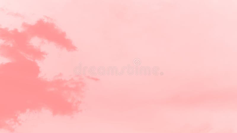 Abstract Coral Pink Soft Color Sky Background with Blurred Clouds, Copy ...