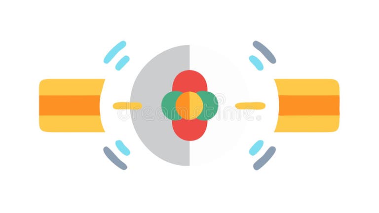 Abstract Core System: Central Hub Energy Source Icon, Vector Design ...