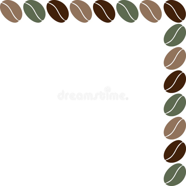 Coffee Bean Border Design Stock Illustrations – 1,619 Coffee Bean ...
