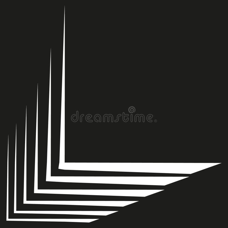 Abstract Corner Icon. Geometric Triangular Shape. Sharp Vector Lines ...