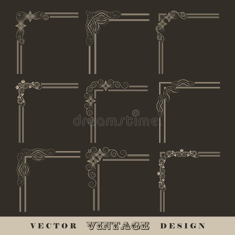 Abstract Corner Pattern stock vector. Illustration of curve - 96650529