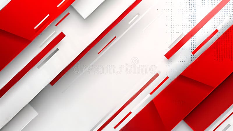 Abstract Corporate Banner Web Design Red and White Geometric Diagonal ...