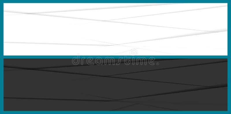 Abstract Corporate Black and White Minimal Banners Stock Vector ...