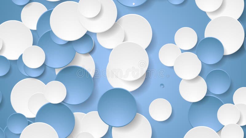 Blue and White Glossy Blurred Circles Abstract Motion Background Stock ...