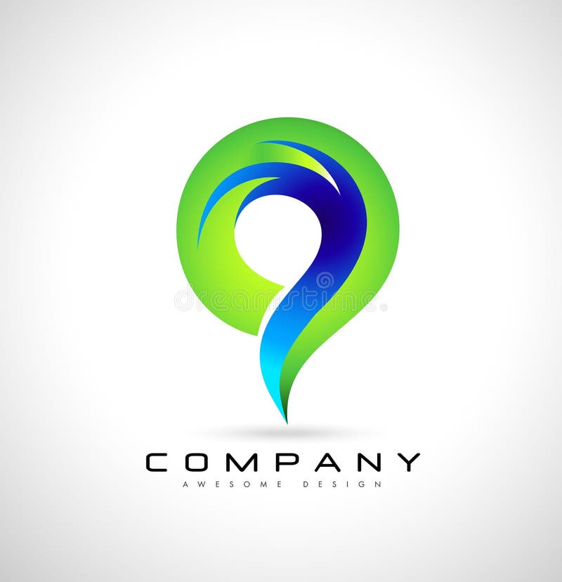 Abstract Corporate Logo Design. Green Abstract Logo Stock Vector ...