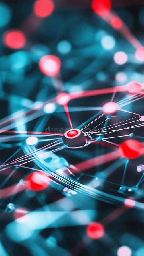 Abstract Corporate Networking Concept with Encryption and Sound Wave ...