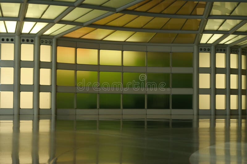 Abstract corridor in color stock image. Image of building - 4418737