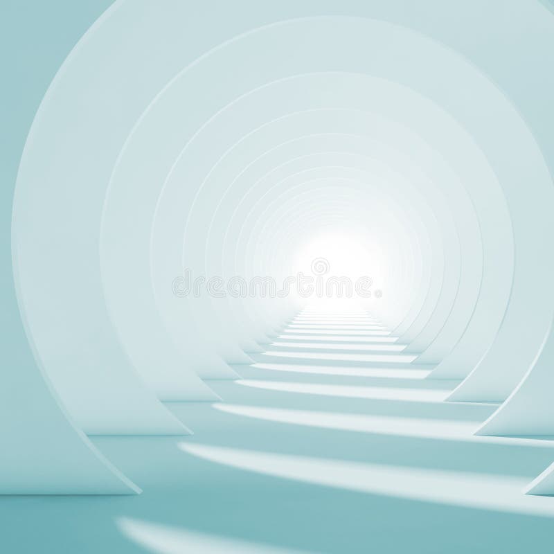 Abstract Corridor Interior. Minimal 3 D Stock Illustration ...