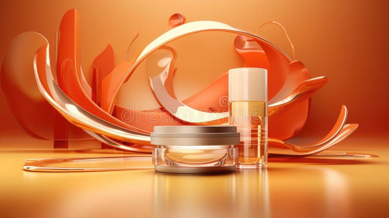 Abstract Cosmetic 3D Background, Abstract Illustration Stock ...