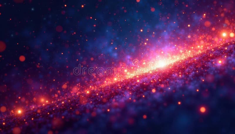 Abstract Cosmic Backdrop, Sparkling Light Trails , Universe, Stellar ...