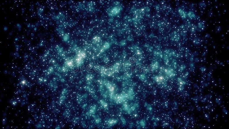 620 Abstract Deep Blue Galaxy Background Glowing Light Particles Stock ...