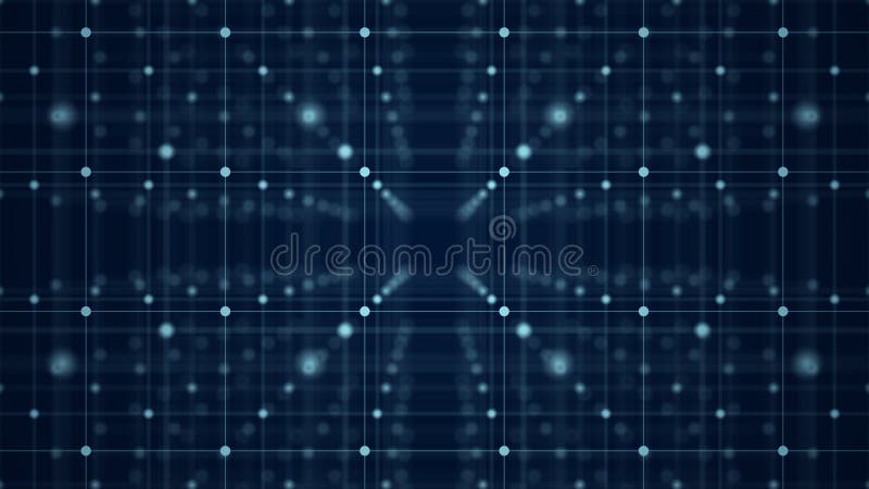 Abstract Cosmic Background. a Grid of Particles Stock Illustration ...