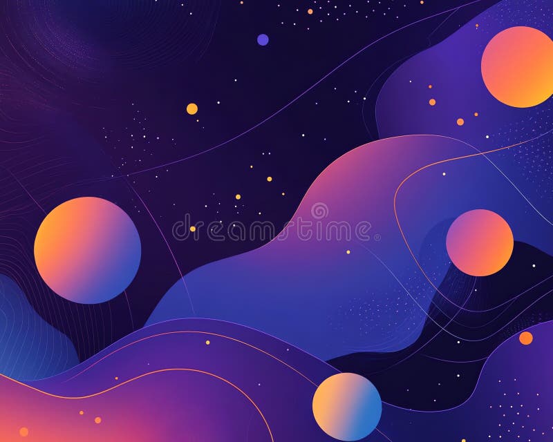 Abstract Cosmic Background Illustration Stock Image - Image of fantasy ...